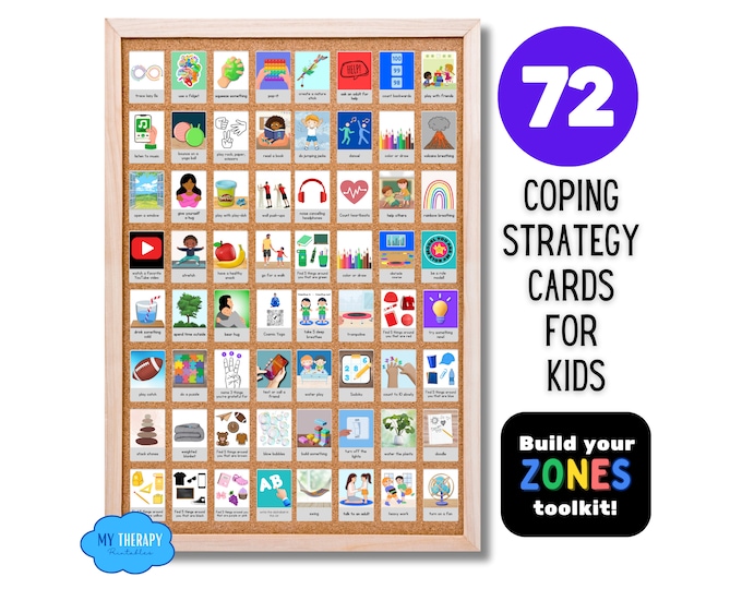 Zones of Regulation Display, Self Regulation Cards, Chart, Printable ...