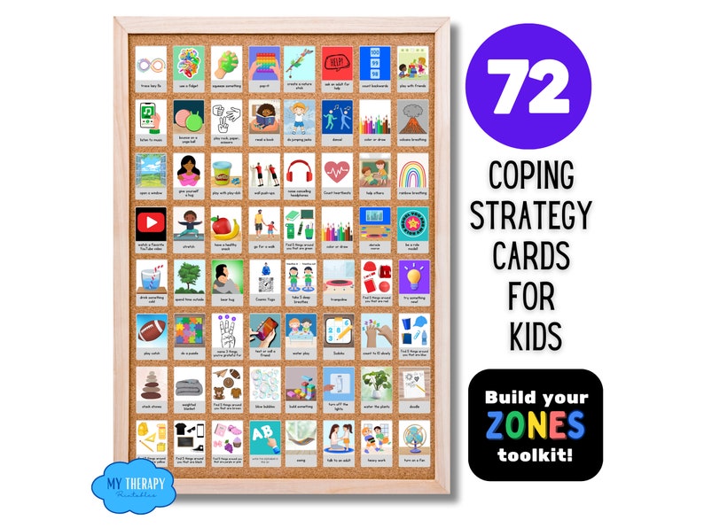 Coping Skill Cards for Kids - Etsy
