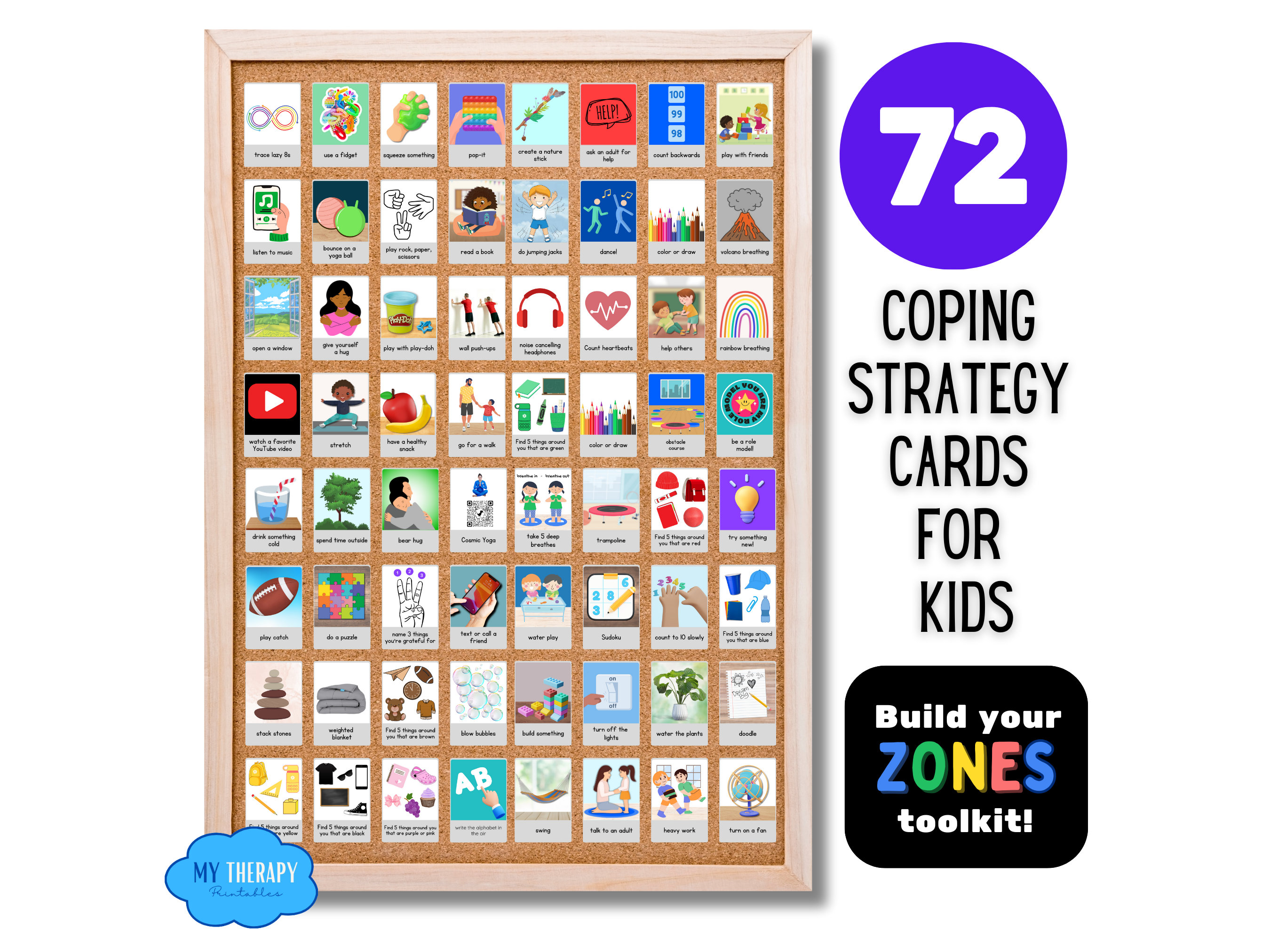Coping Skill Cards for Kids - Etsy