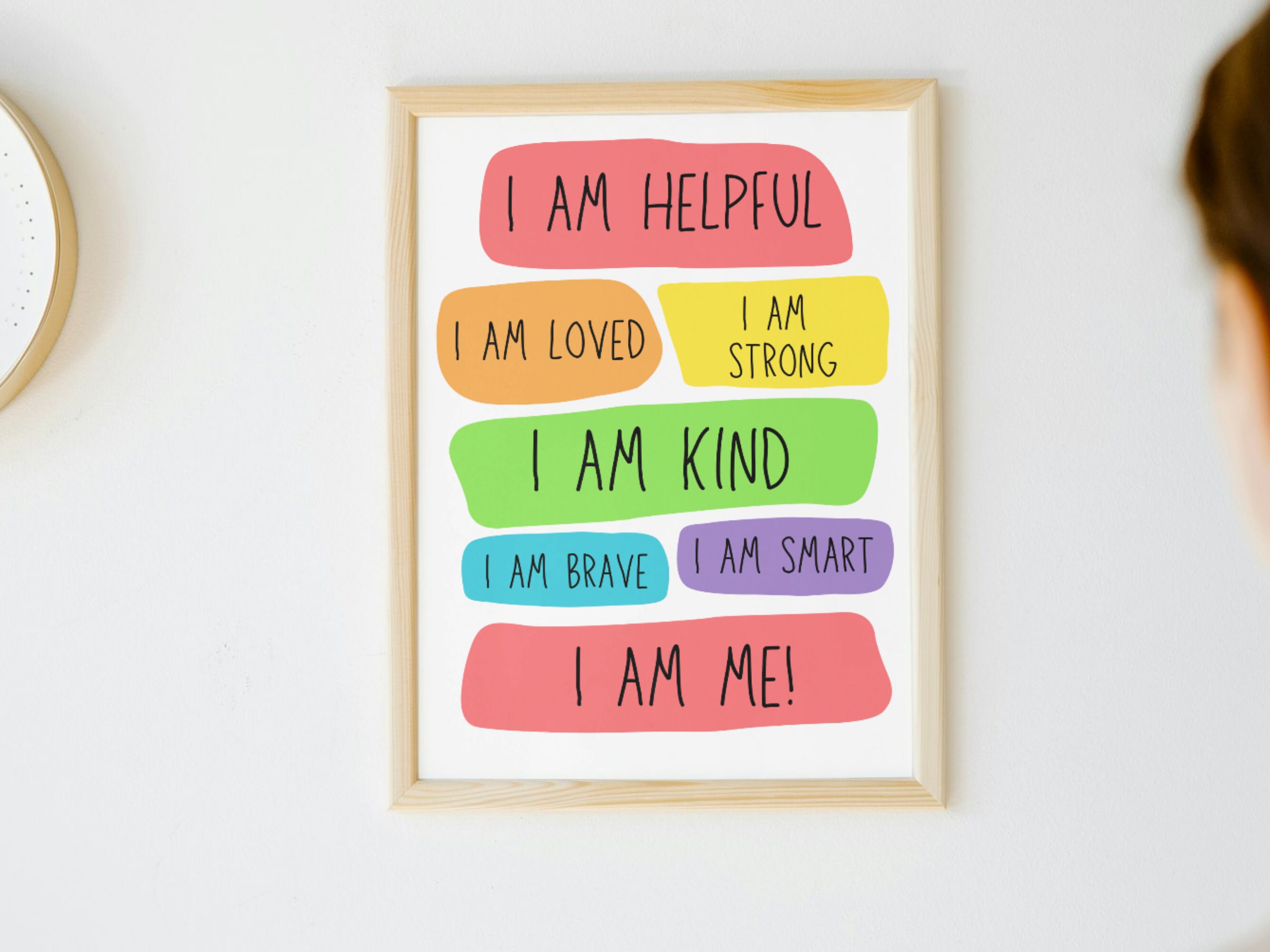 Positive Affirmations Poster Set for Kids - Digital Download, Nursery ...