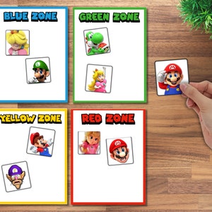 Zones of Regulation Mario Sorting Activity – Printable Emotion Game - Etsy
