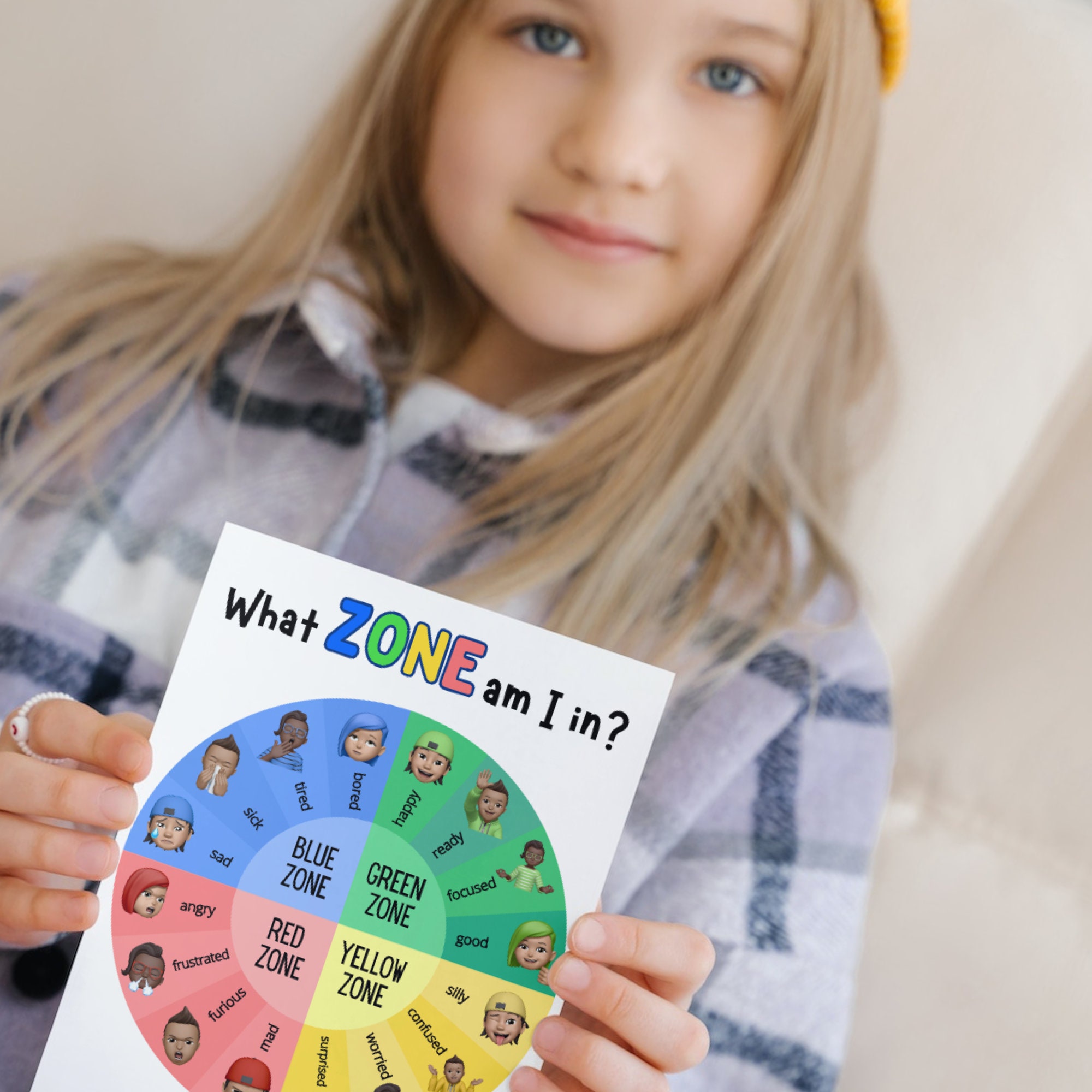 The Zones of Regulation Printable Feelings Poster & Zones Emotions ...