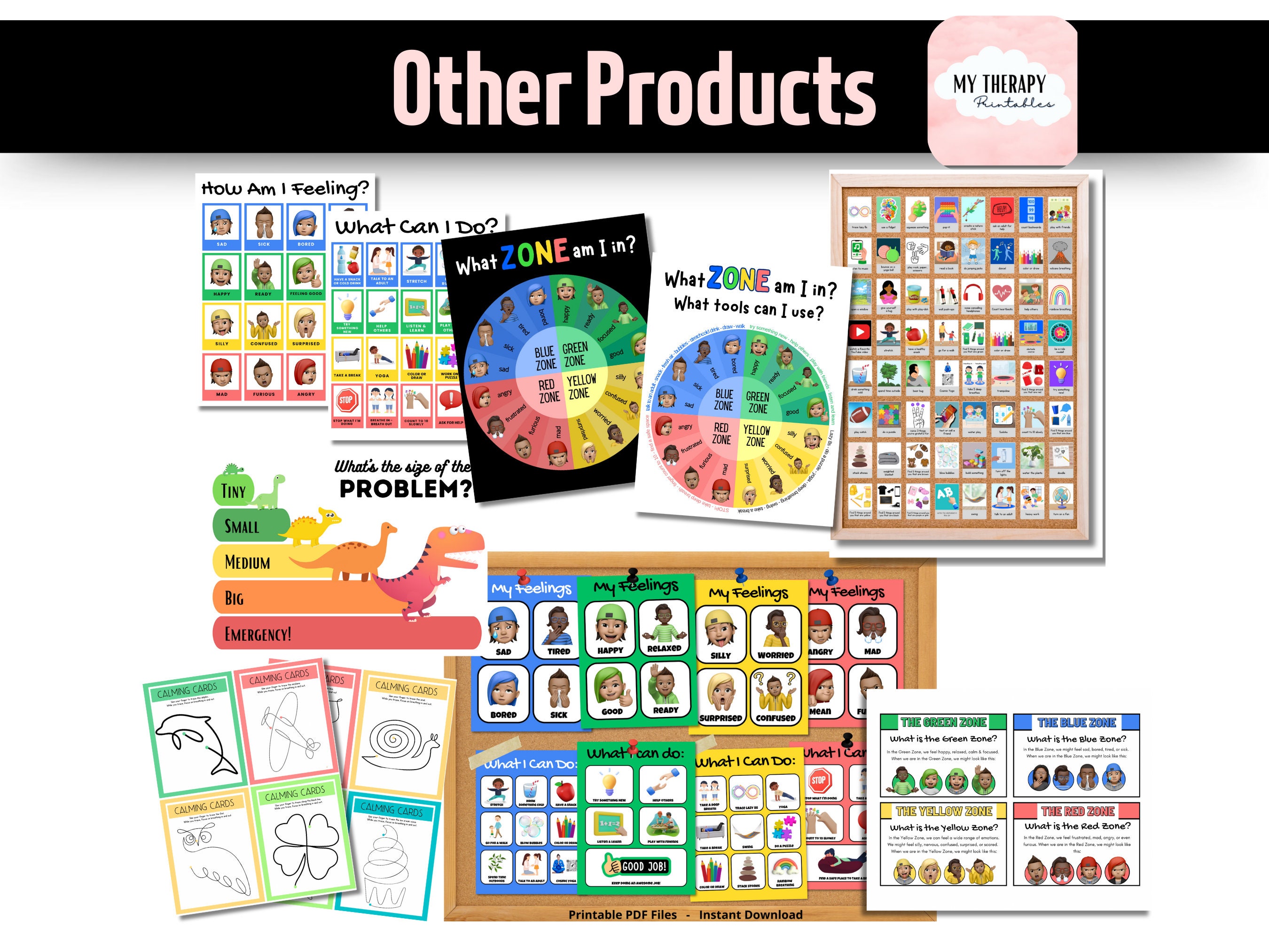 Zones of Regulation Worksheets for Kids - Etsy