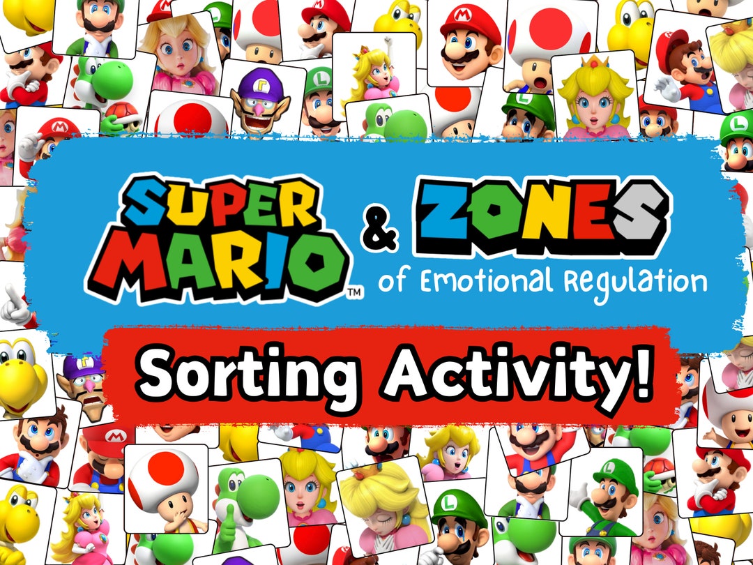 Zones of Regulation Mario Sorting Activity – Printable Emotion Game - Etsy