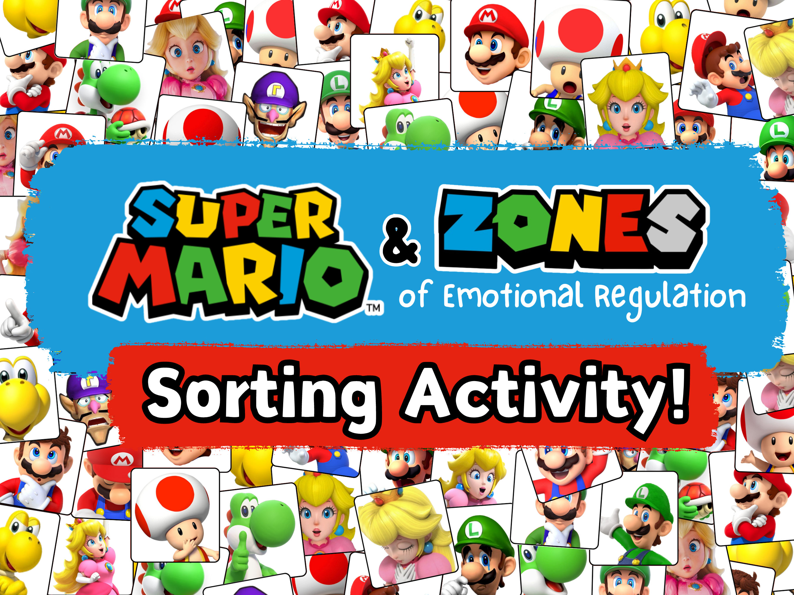 Zones of Regulation Mario Sorting Activity – Printable Emotion Game - Etsy