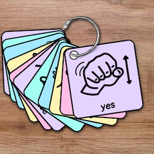 Sign Language Flashcards ASL Poster and Card Set for Kids & Toddlers ...