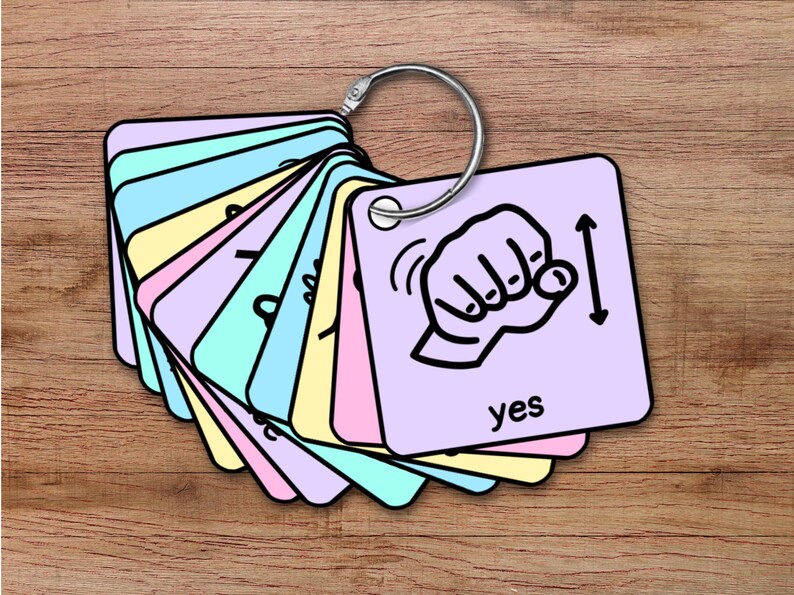 Sign Language Flashcards ASL Poster and Card Set for Kids & Toddlers ...
