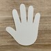 15 Hand Cutouts 5.7" White Paper 65lb Cardstock Teacher Homeschool ...