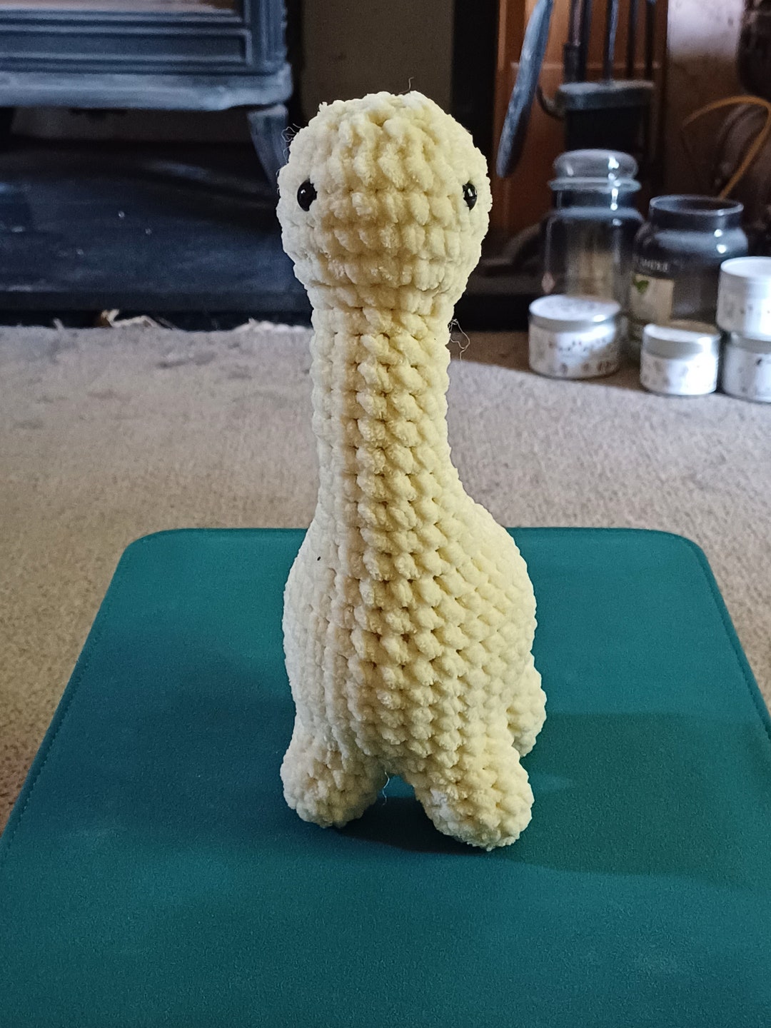 Bucky the Brontosaurus Crochet Brontosaurus Dinosaur Plushie, Soft ...