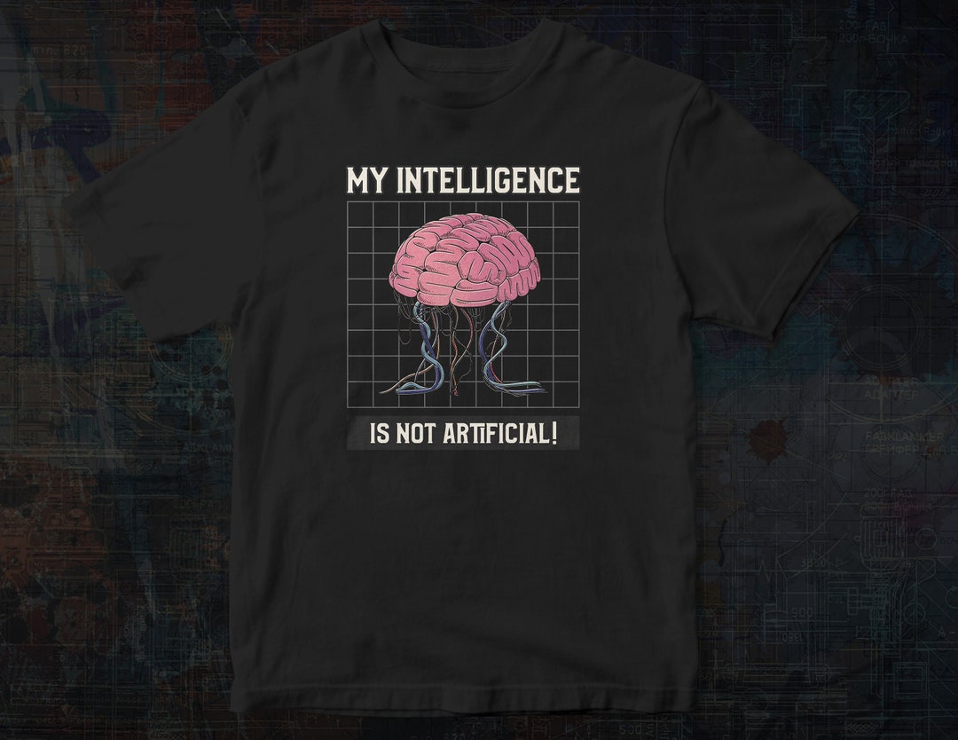 Weird AI Inspired Shirt, Funny Artificial Intelligence Themed Tee for ...