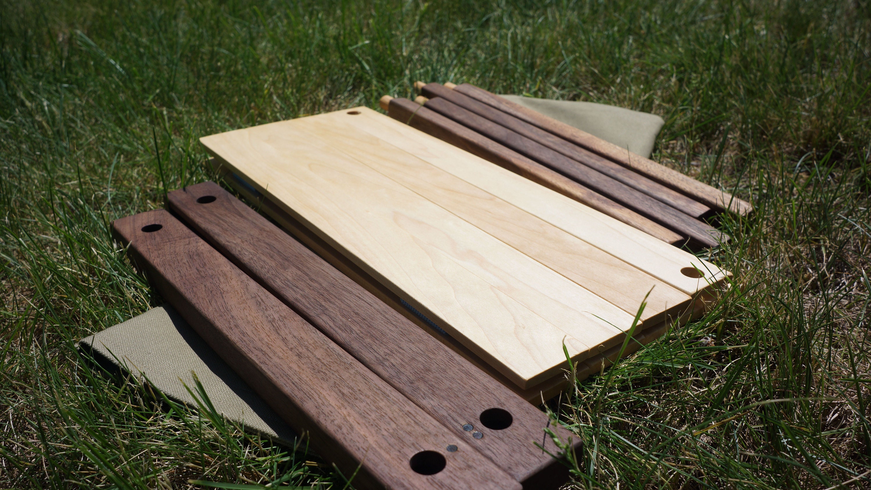 Lightweight Camp Table, Outdoor Wood Table, Elf Table Maple & Walnut - Etsy