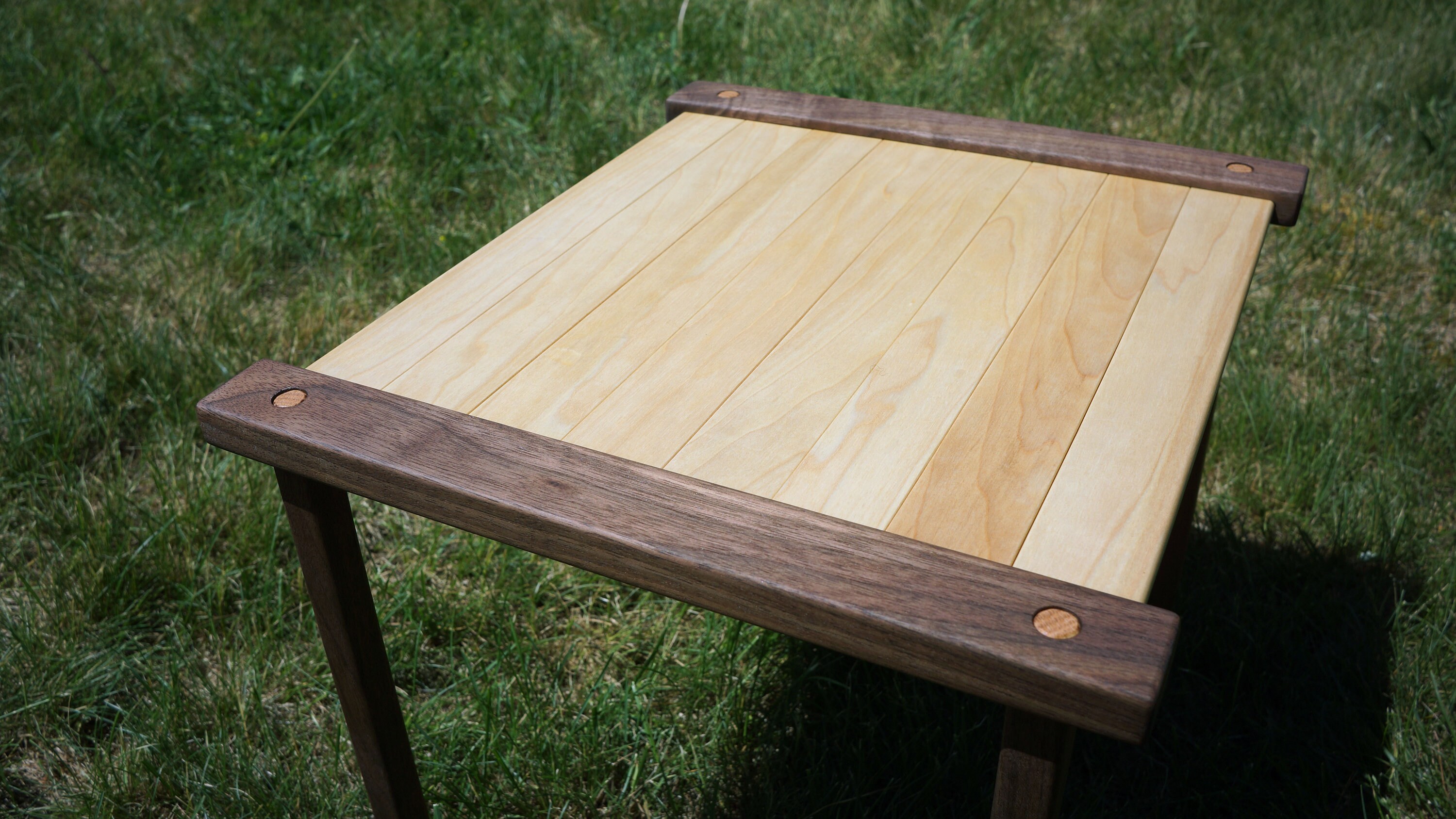 Lightweight Camp Table, Outdoor Wood Table, Elf Table Maple & Walnut - Etsy