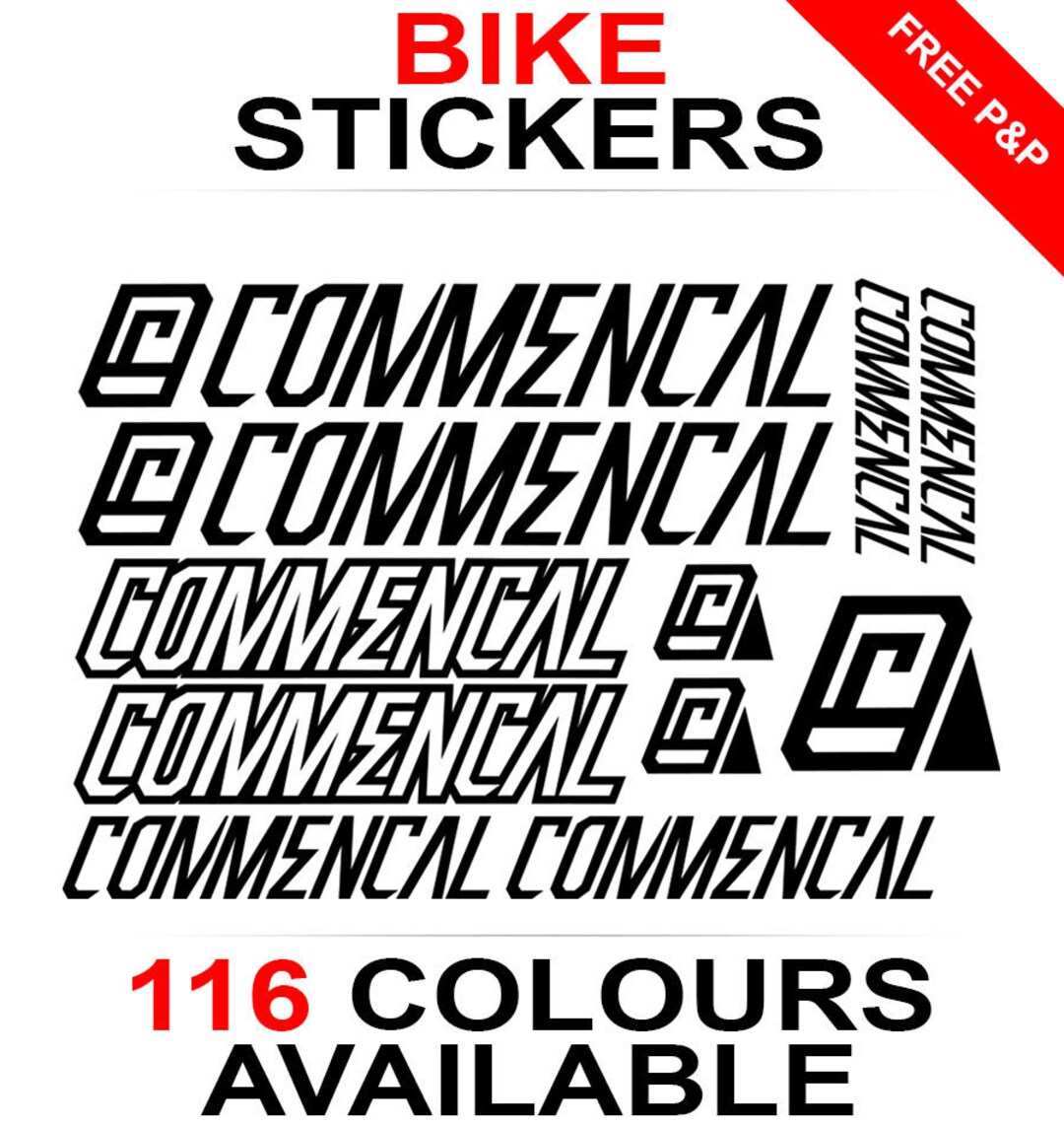 Commencal Style Bike Frame Decals Stickers V2 - Etsy