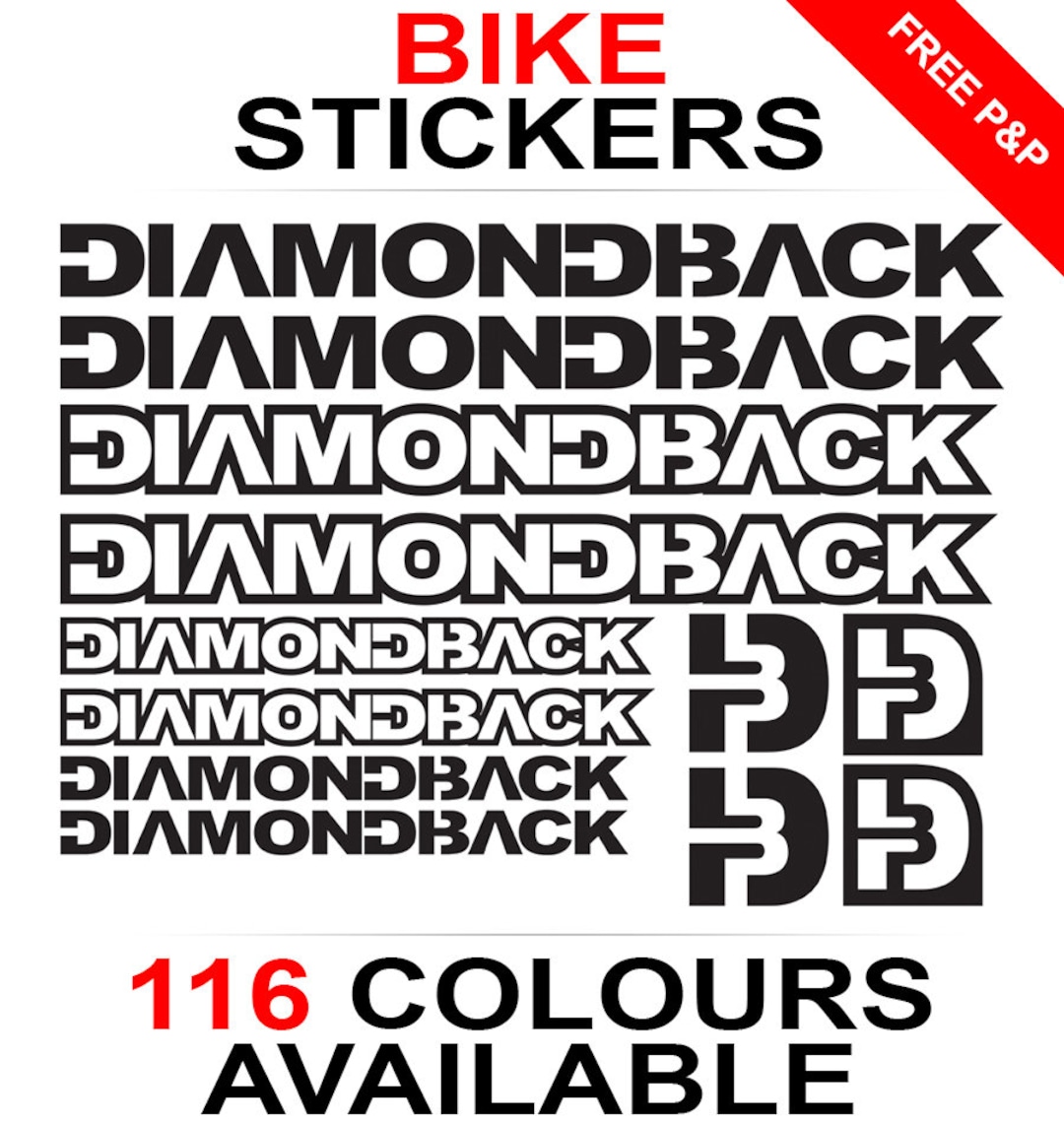 Diamondback Style Bike Frame Decals Stickers - Etsy