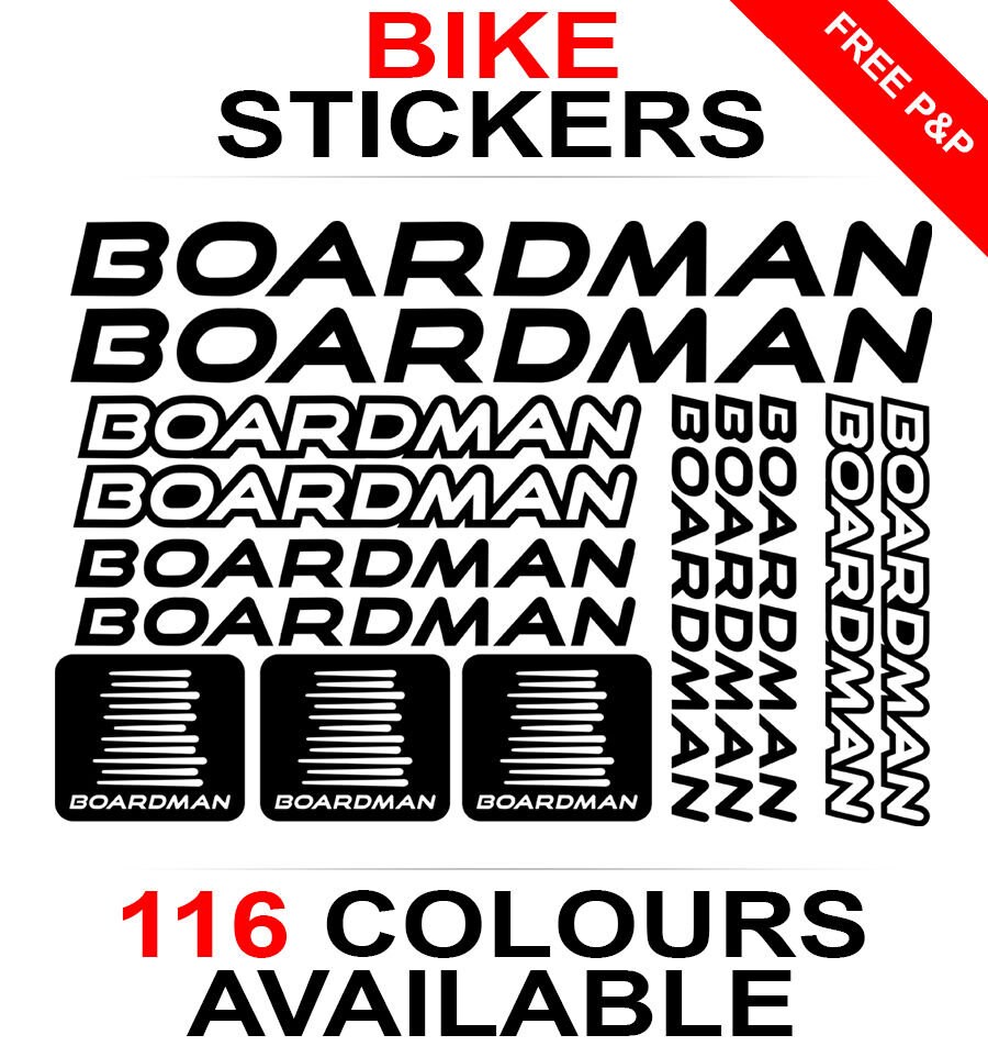 Boardman Style Bike Frame Decals Stickers V2 - Etsy UK