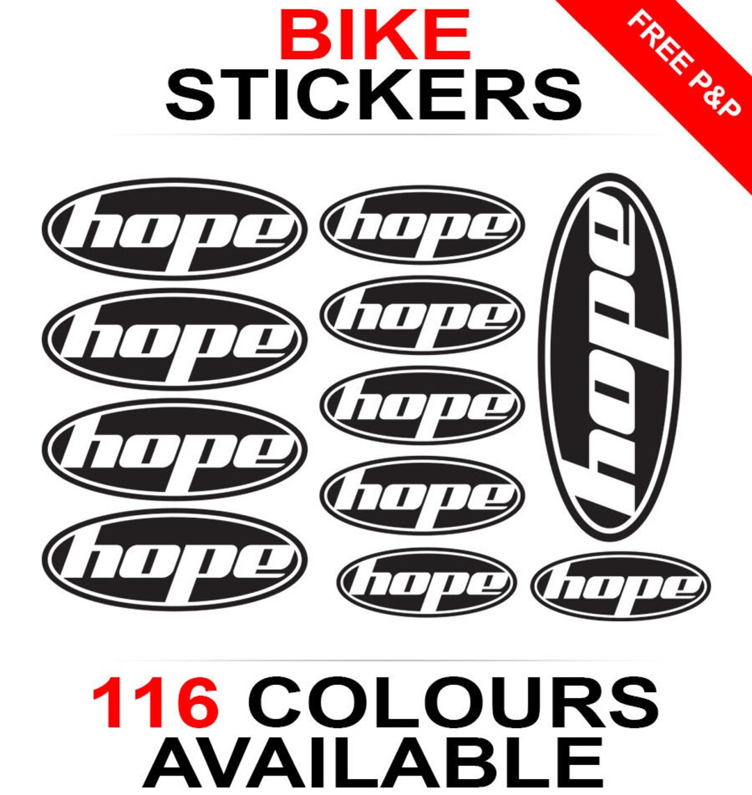 HOPE Bikes Style Bike Frame Decals Stickers V2 - Etsy
