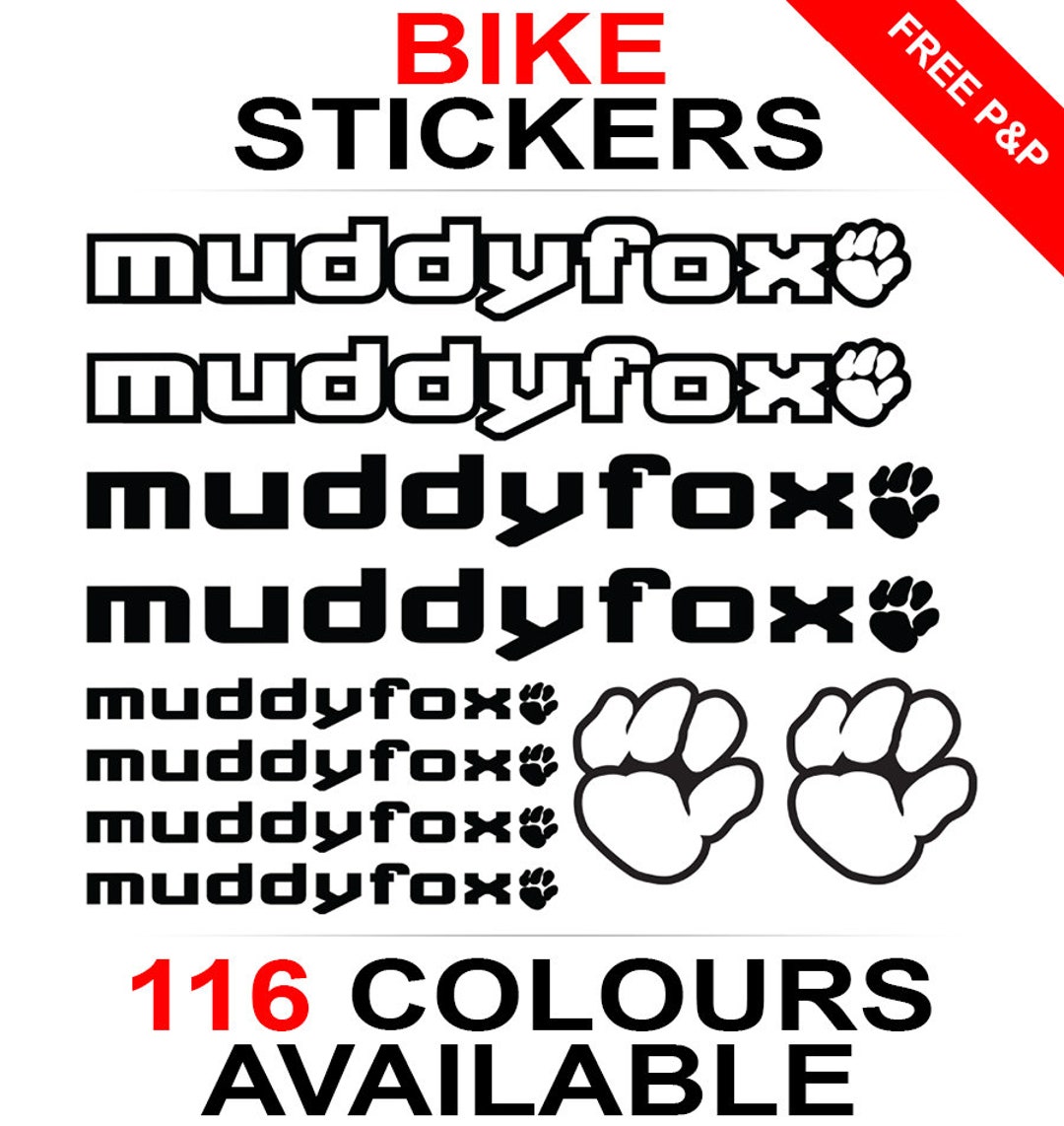 Muddyfox Style Bike Frame Decals Stickers - Etsy