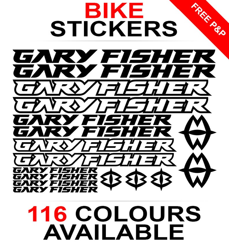 Gary Fisher Style Bike Frame Decals Stickers - Etsy