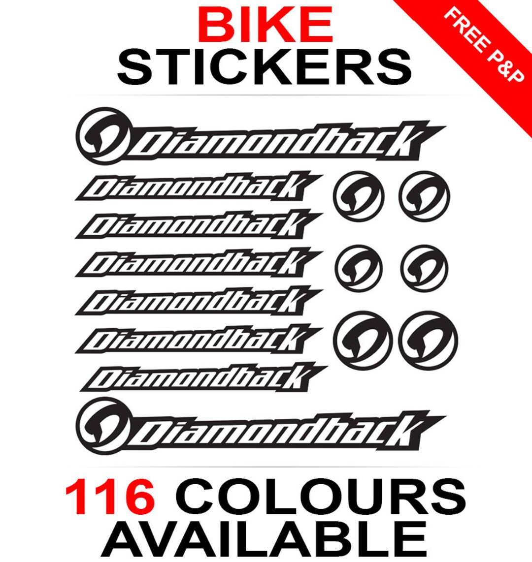 Diamondback Style Bike Frame Decals Stickers V2 - Etsy