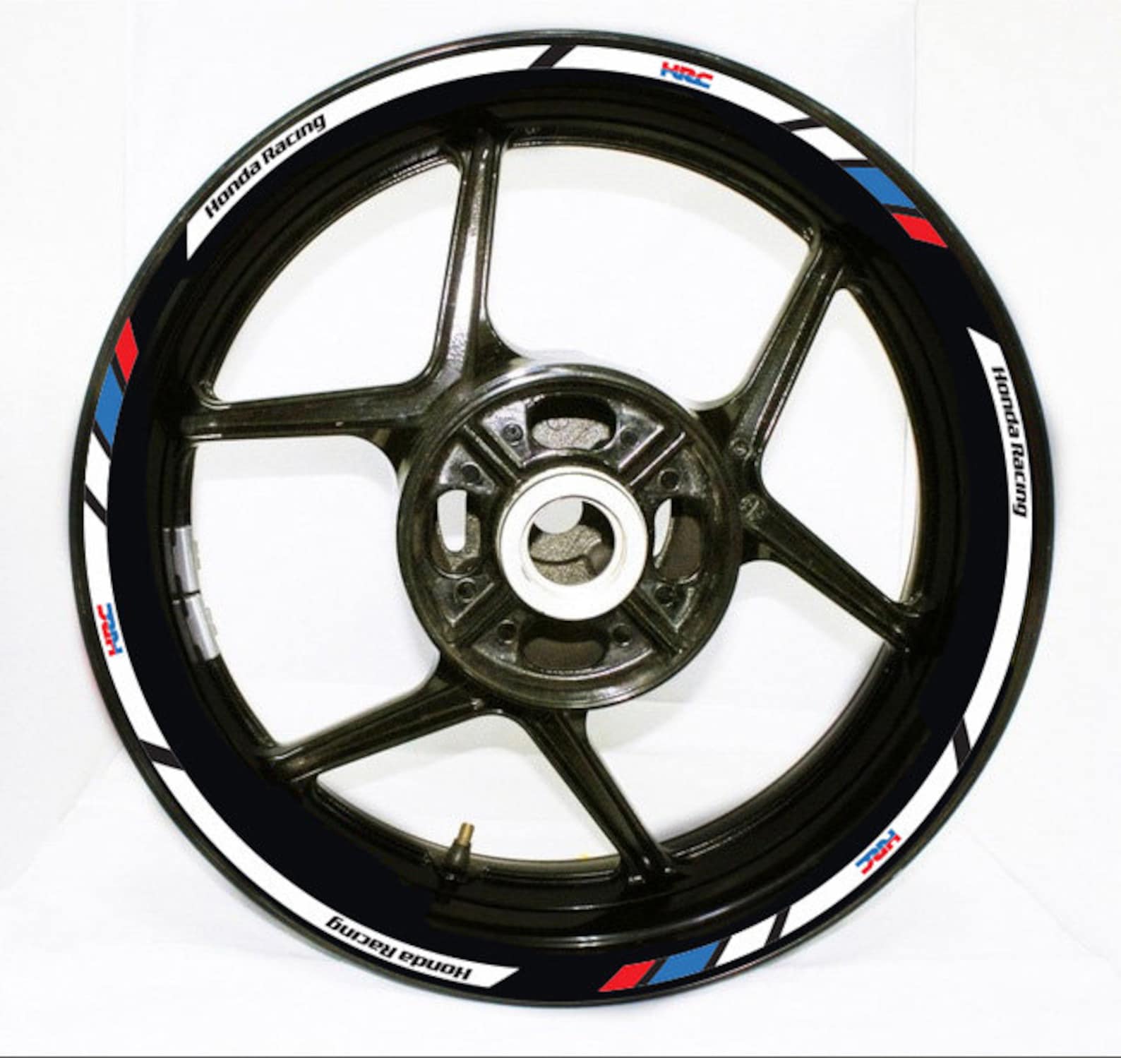 HONDA RACING HRC Bike Wheel Stickers Motorcycle Motorbike Stripes ...