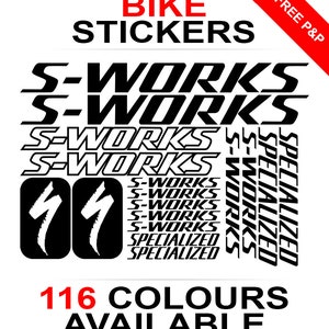 S-works Style Bike Frame Decals Stickers - Etsy