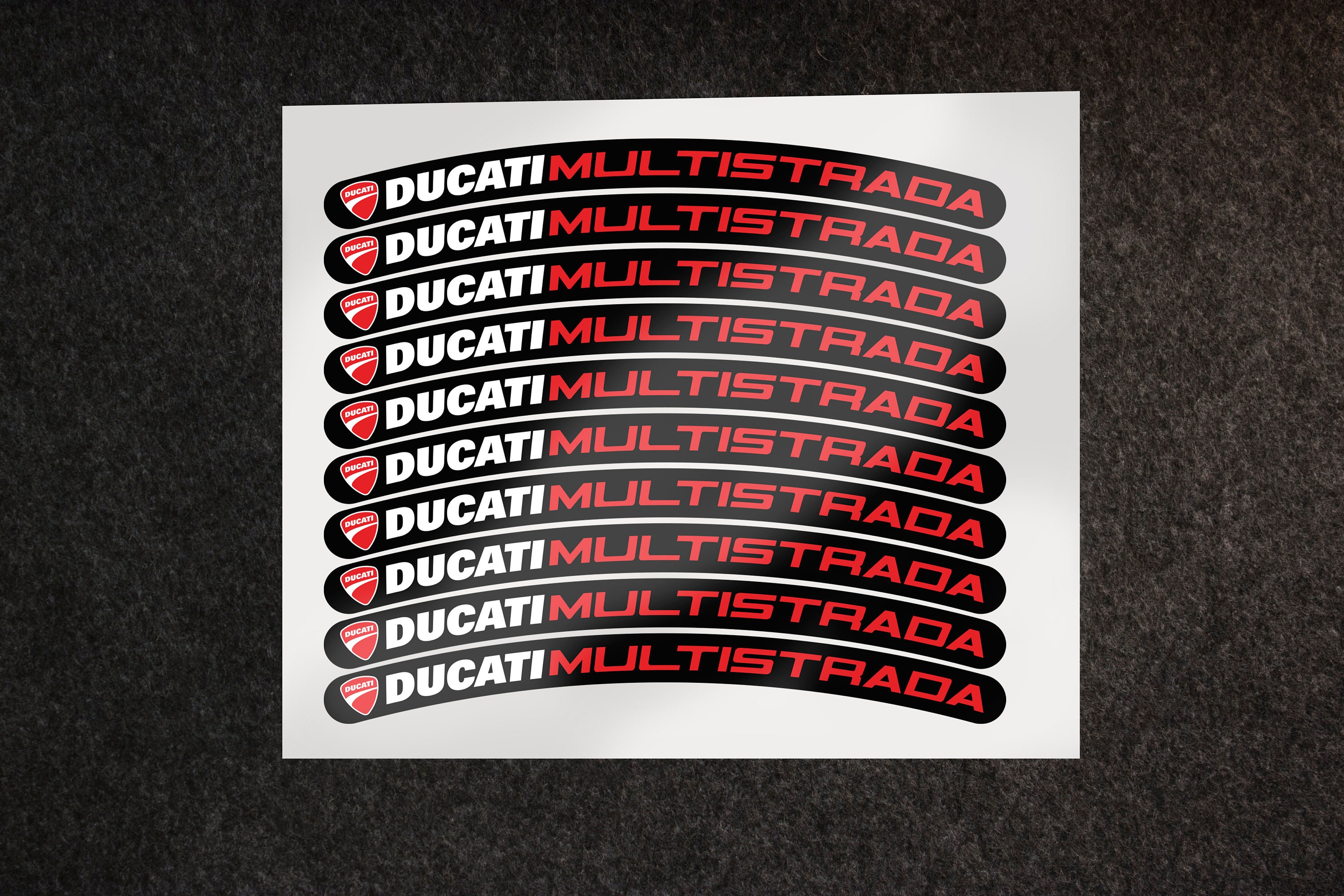 Ducati Multistrada Bike Wheel Stickers Motorcycle Motorbike - Etsy