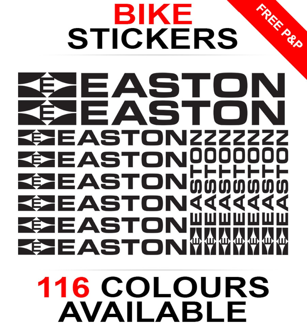EASTON Style Bike Frame Decals Stickers - Etsy