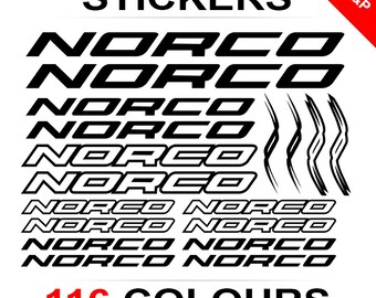 Custom Made Norco Style Bike Frame Decals Stickers. Made From High ...