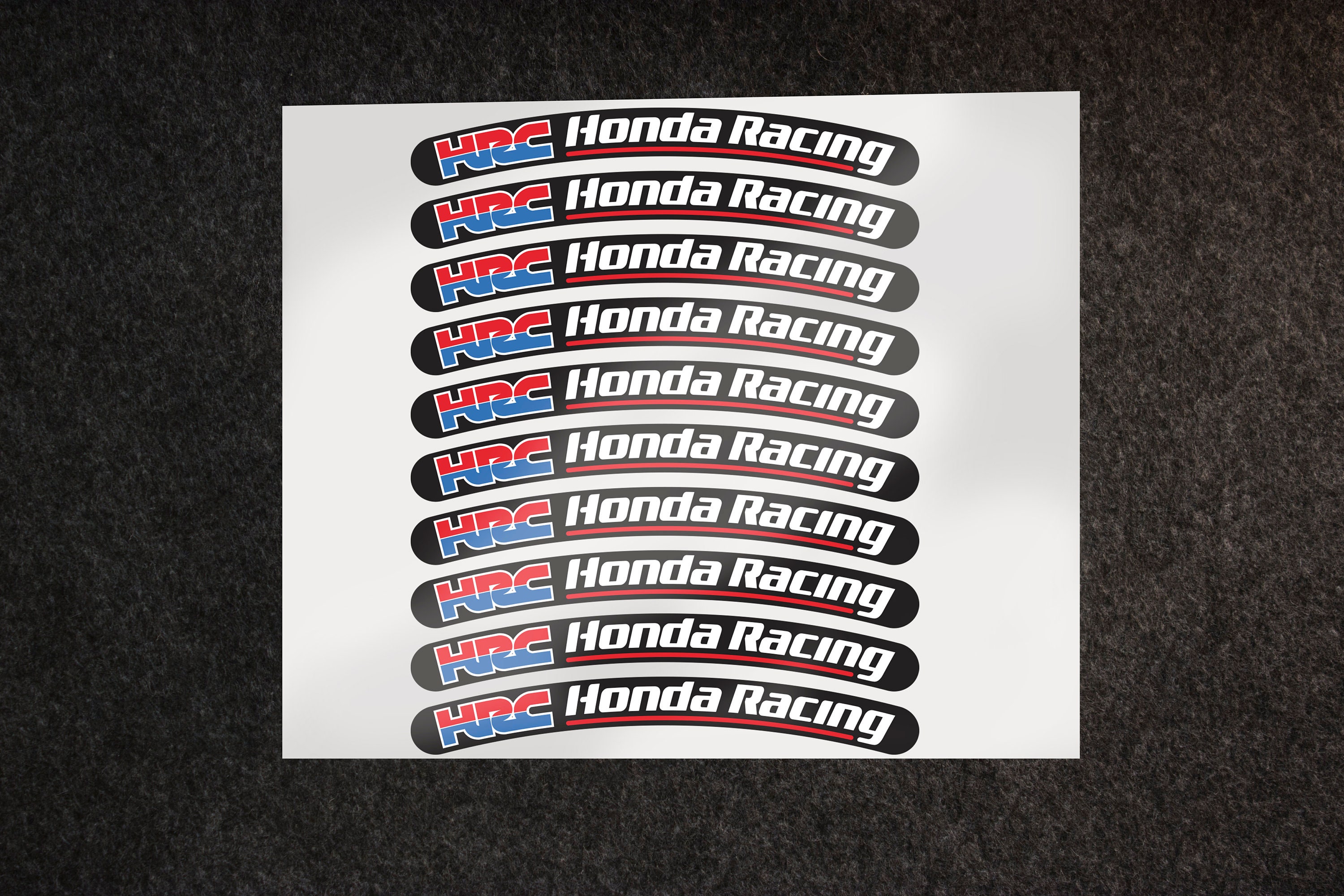 Honda Hrc Bike Wheel Stickers Motorcycle Motorbike Stripes Decals Rims ...