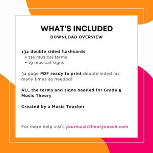 Music Theory Flashcards | Terms & Signs for ABRSM Grade 5 Music Theory ...