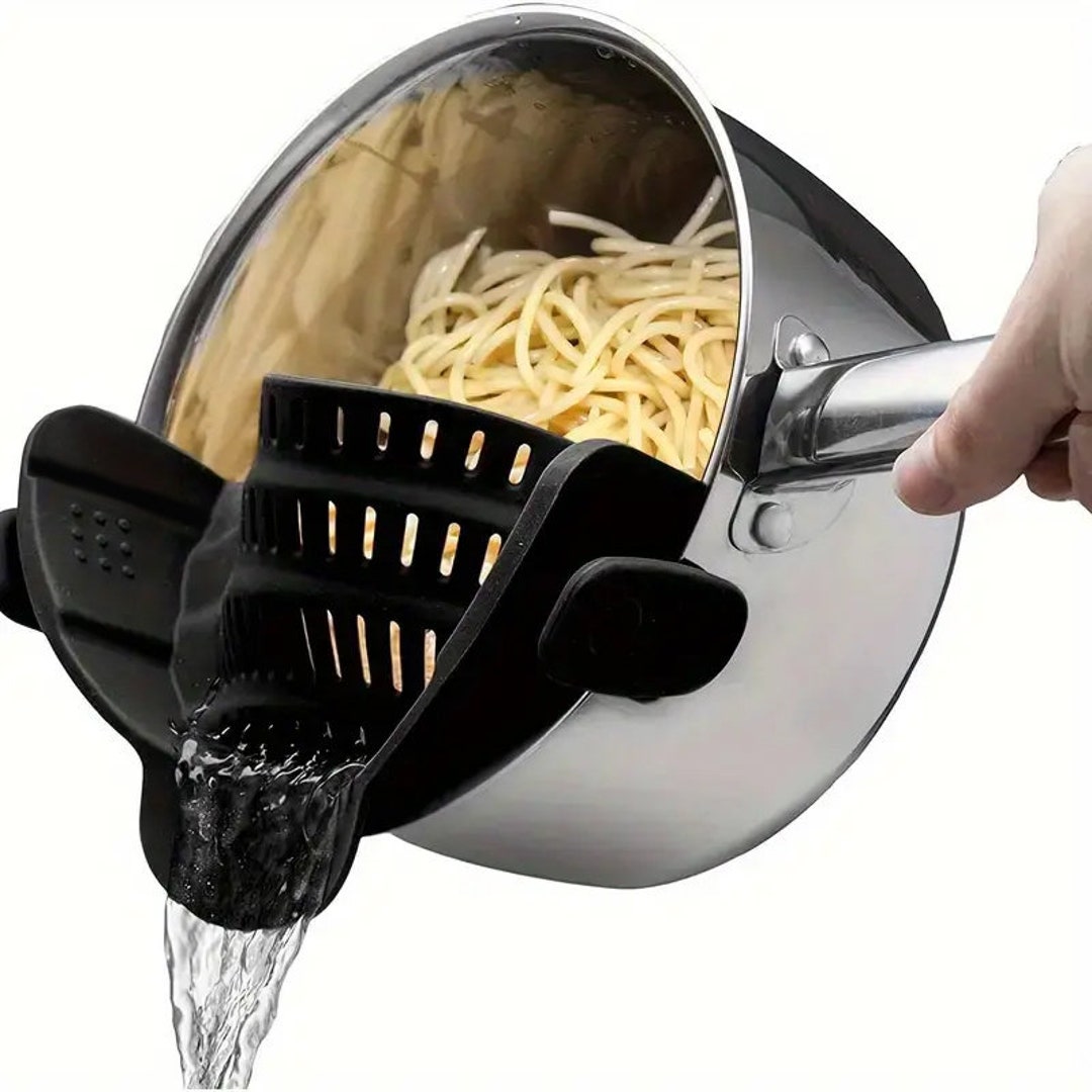 Adjustable Silicone Clip-on Strainer Pot and Pasta Strainer - Etsy