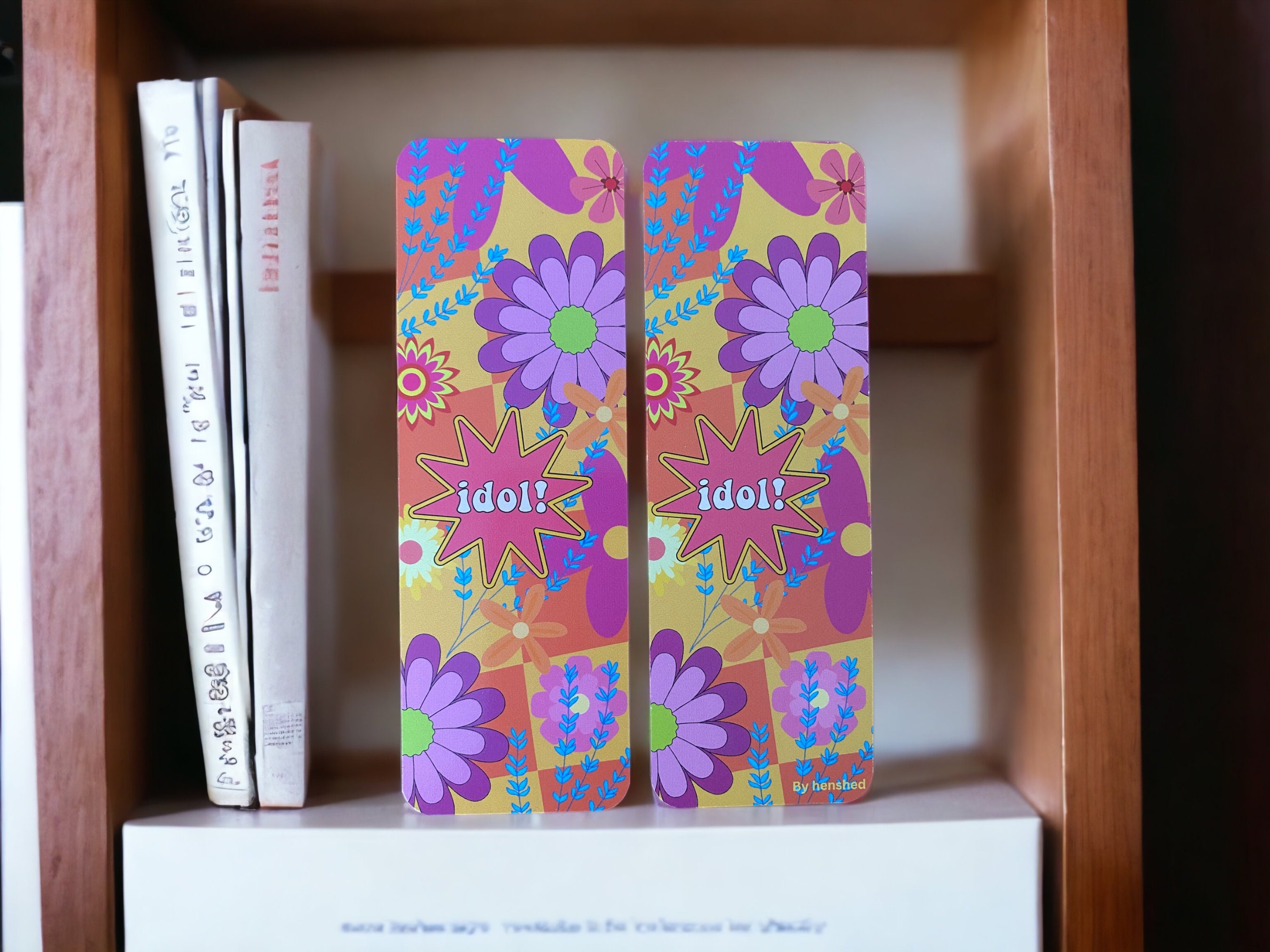 Childrens Idol Bookmark, Idol, Kids Bookmarks, Pink Bookmark, Flower ...