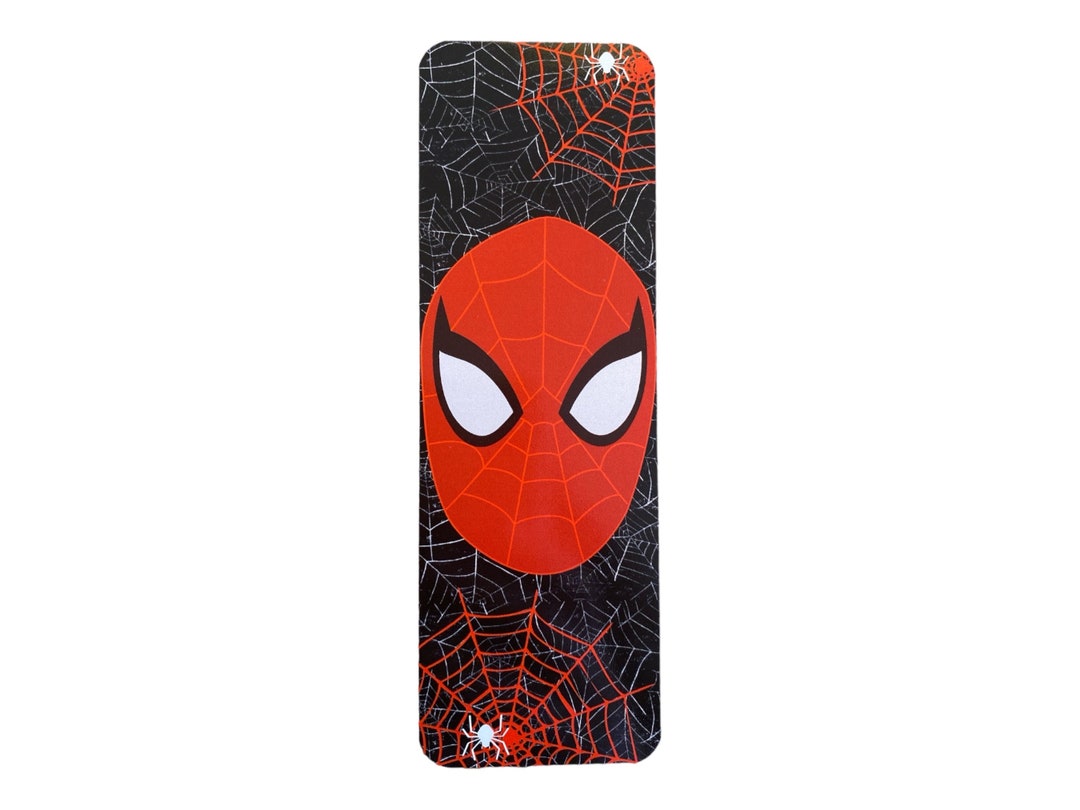 Spiderman Bookmark Teenagers Kids Super Hero Spiderwebs Fun Bright ...