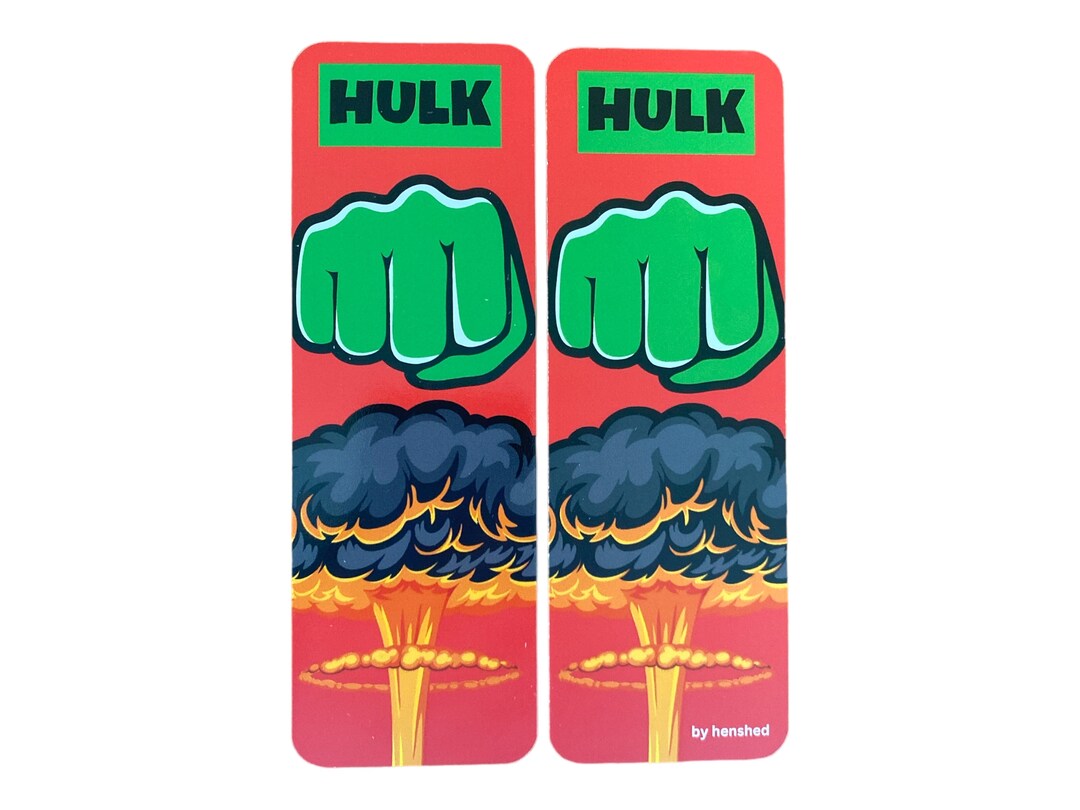 Hulk Bookmark, Kids Bookmark, Super Hero, Marvel Theme - Etsy