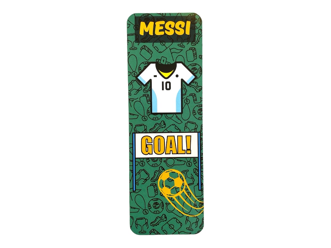Messi Football Bookmark, Kids Bookmarks, Football, Football Lover ...