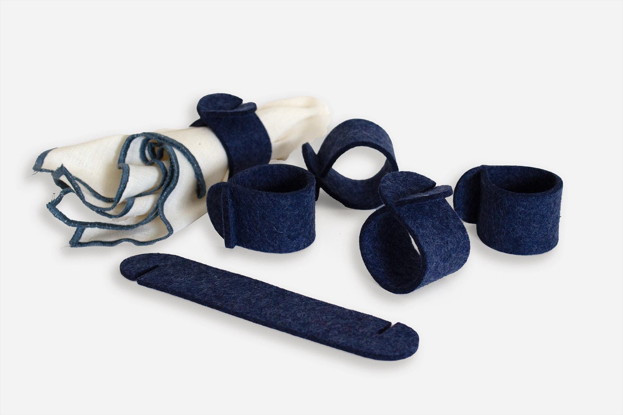Merino Wool Felt Napkin Rings - Set of 6, Handmade - Etsy