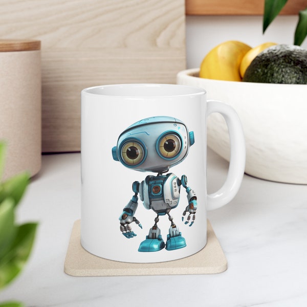 Robot Mug - Etsy
