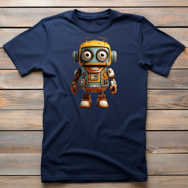 Robot T Shirt - Etsy
