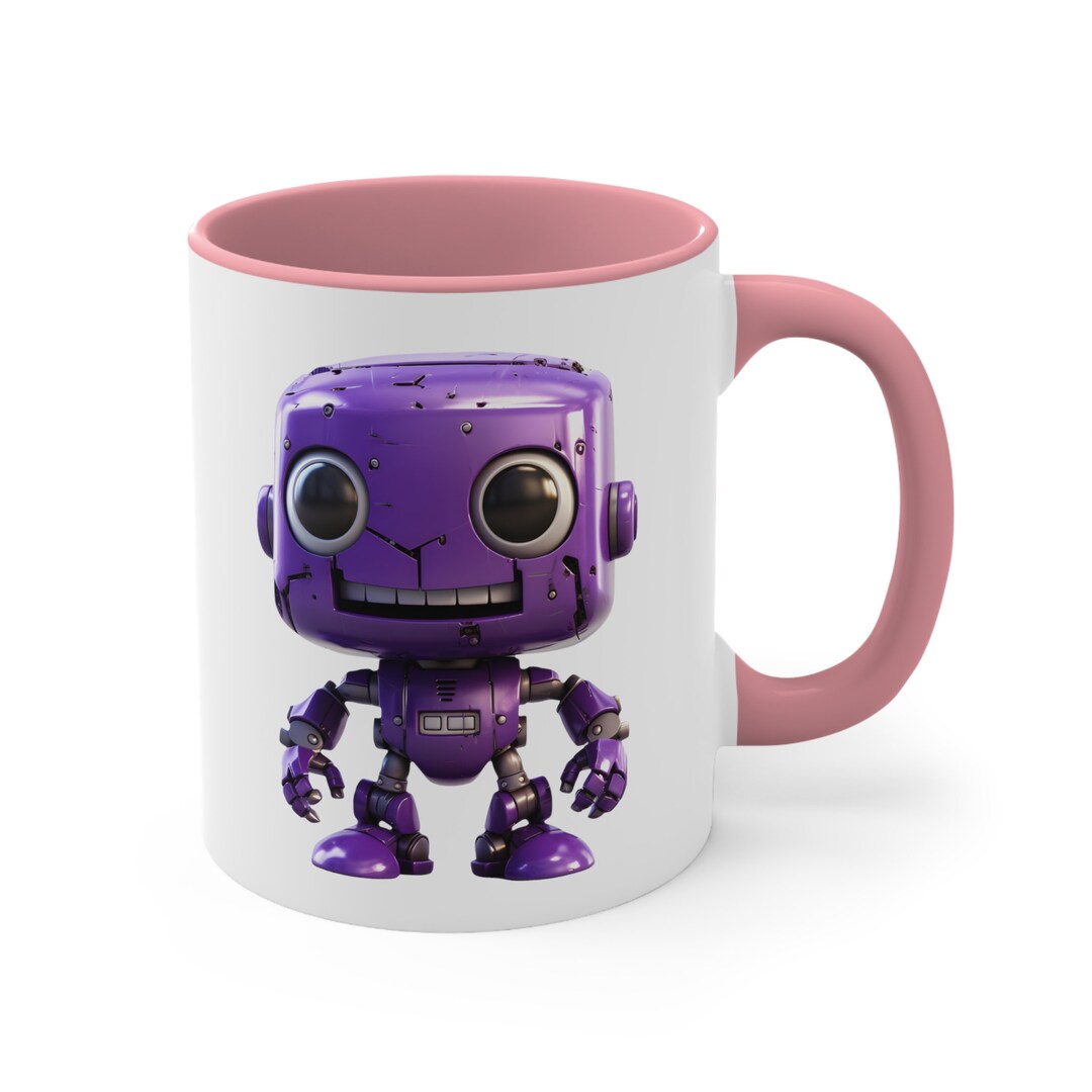 Robot Mug, Cartoon Robot, Cartoon Robot Mug, Cute Robot, Sci Fi Mug ...