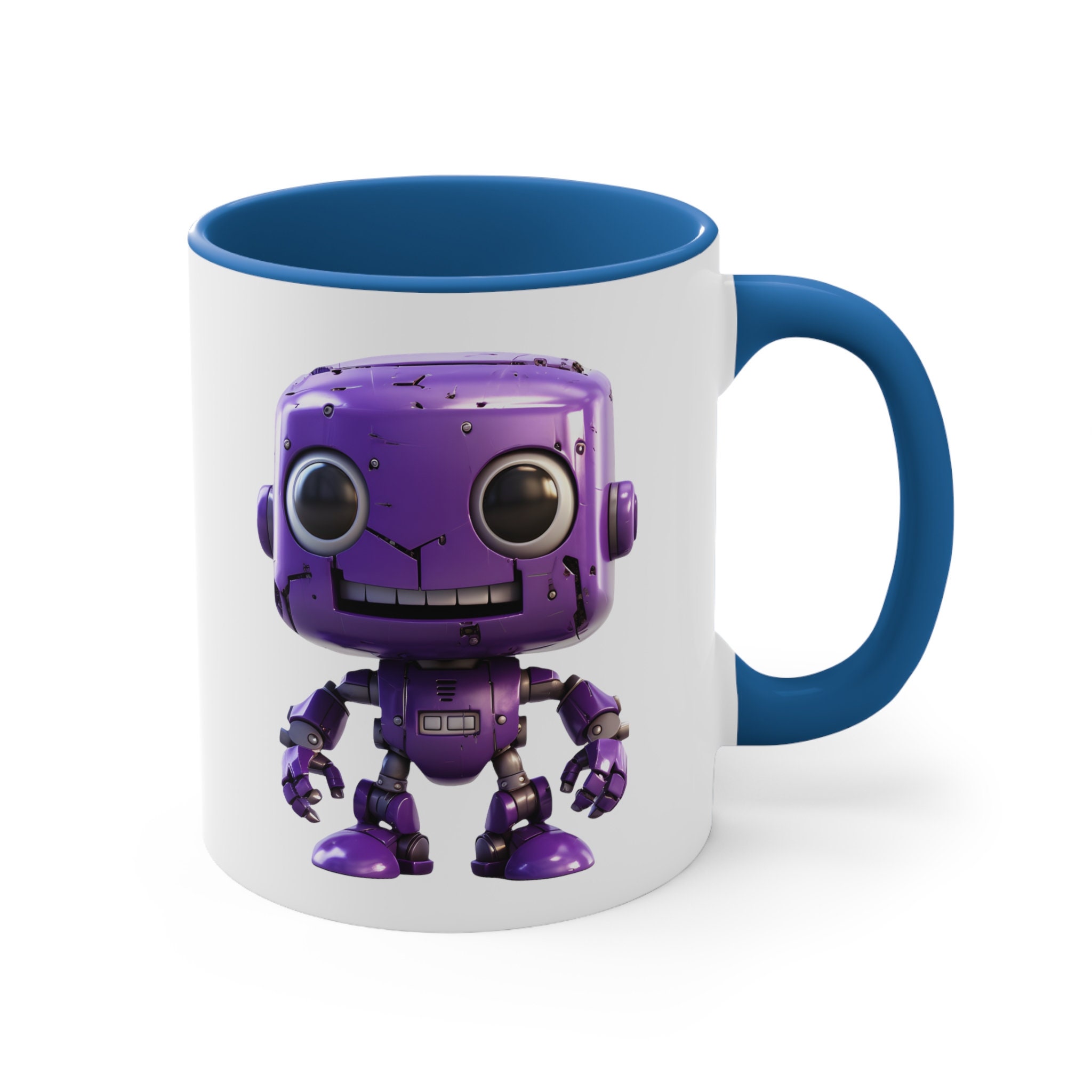 Robot Mug Cartoon Robot Cartoon Robot Mug Cute Robot Sci - Etsy