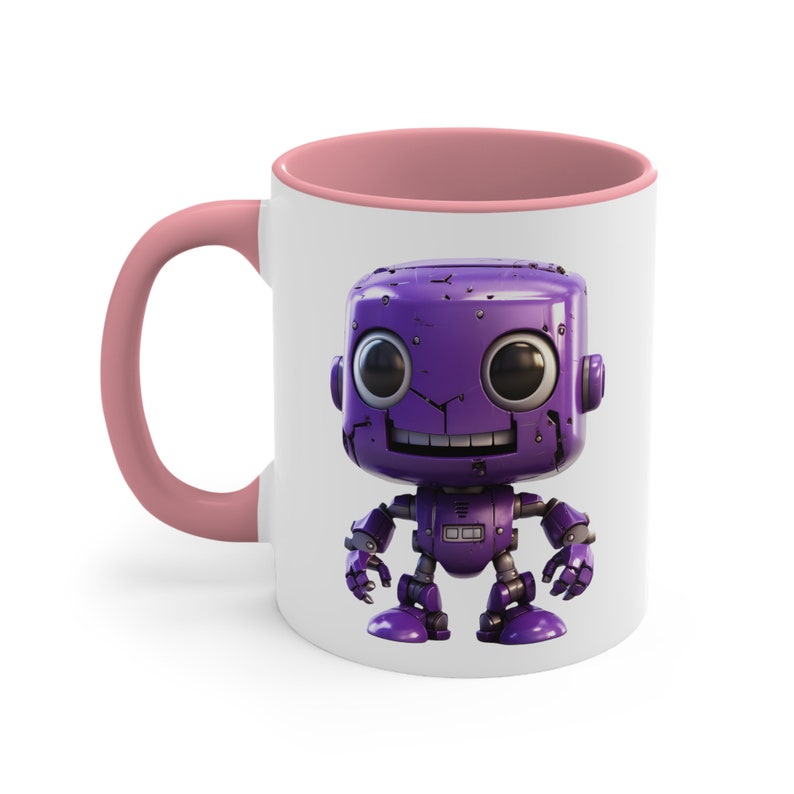 Robot Mug Cartoon Robot Cartoon Robot Mug Cute Robot Sci - Etsy