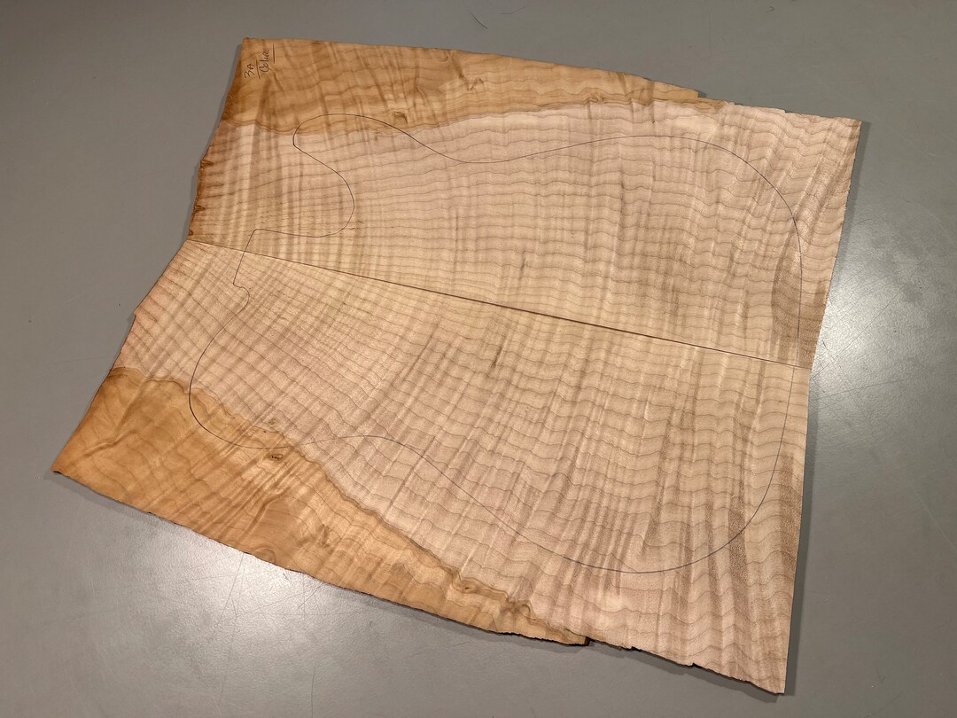 Drop Top 8948 3A Grade Big Leaf Flame Maple Color Tele 18.25x15.75x.29 ...