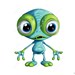 Cartoon Alien Clipart Pngs With Transparent Background - Etsy
