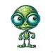 Cartoon Alien Clipart Pngs With Transparent Background - Etsy