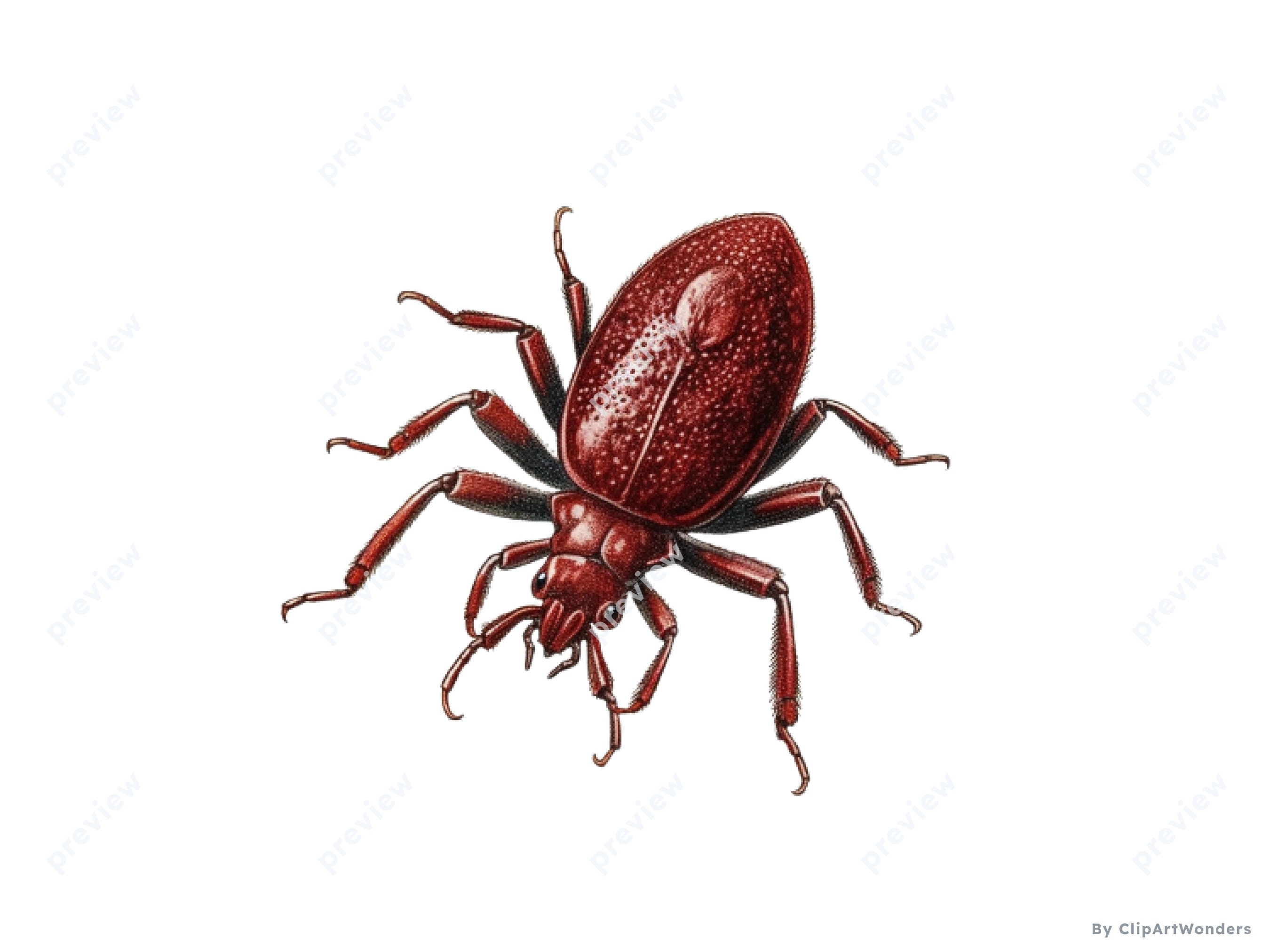 Tick Insect Clipart Pngs With Transparent Background - Etsy
