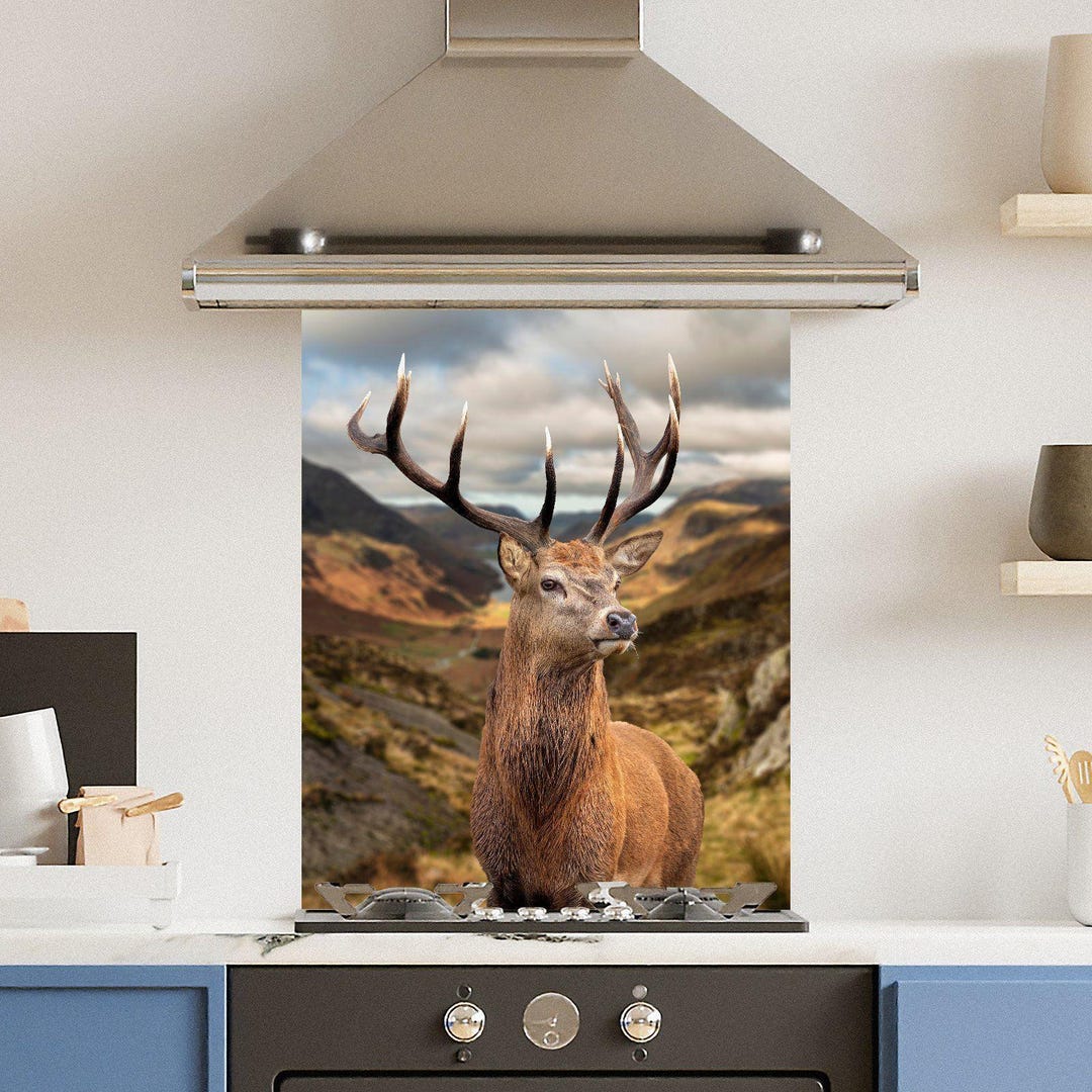 Stag Kitchen Splashback: Toughened Glass, Various Sizes - Etsy UK
