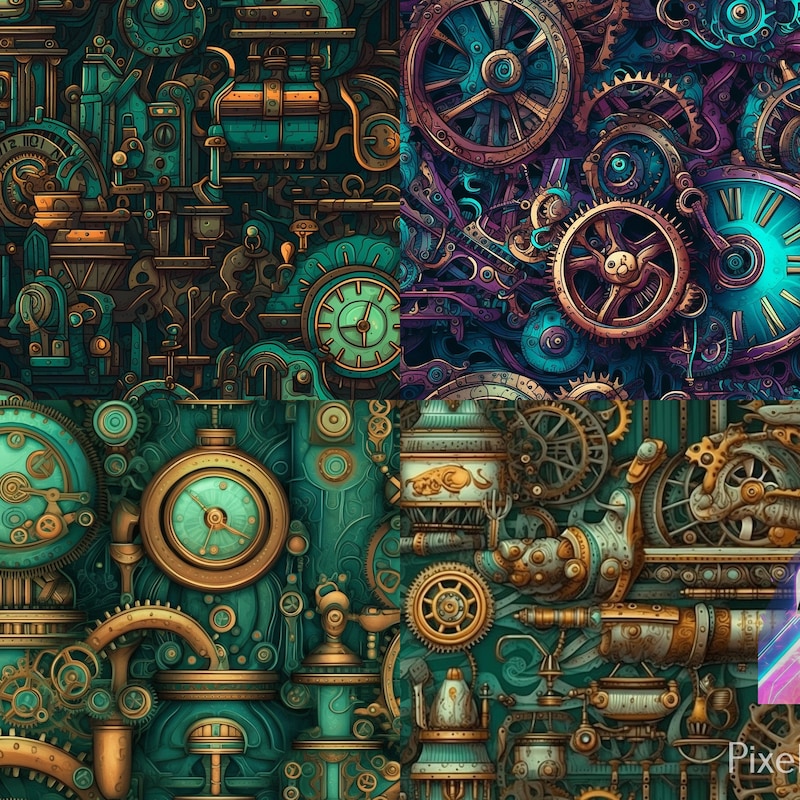 Steampunk Fabric - Etsy
