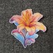 Colorful Tiger Lily Sticker - Etsy