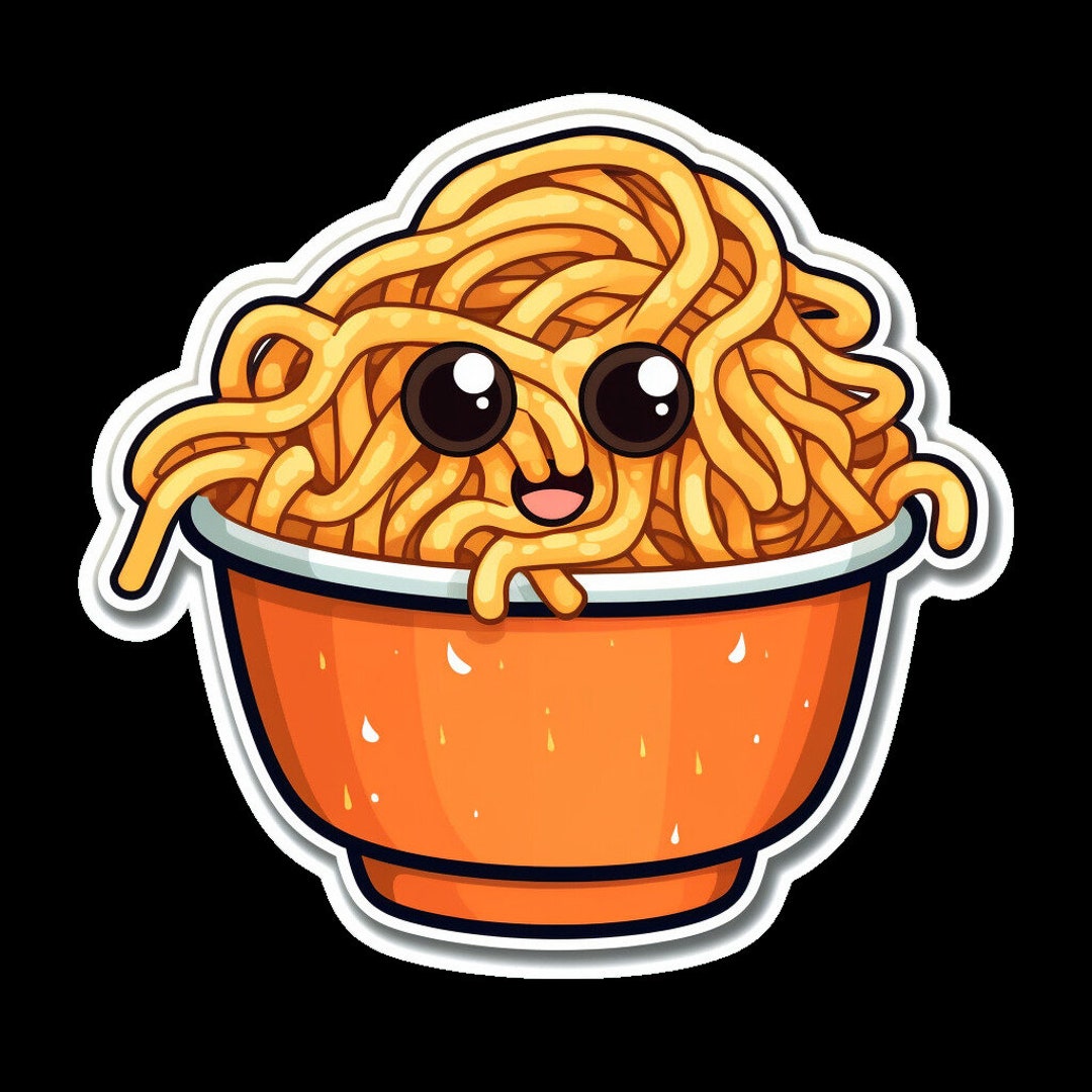 Cute Cup of Noodles Sticker - Etsy