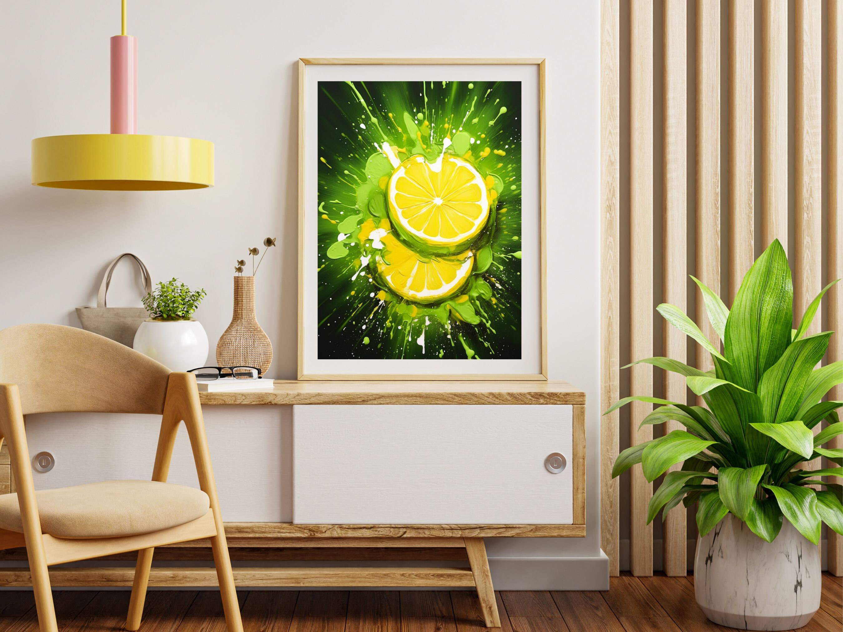 Limes Printable Paint Splash Wall Art, Summer Print, Citrus Fruit ...